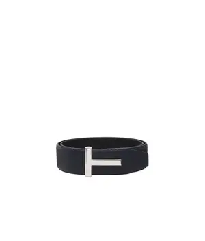 TOM FORD T-shaped Buckle Leather Belt
