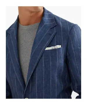 Brunello Cucinelli Twill Blazer - Blue