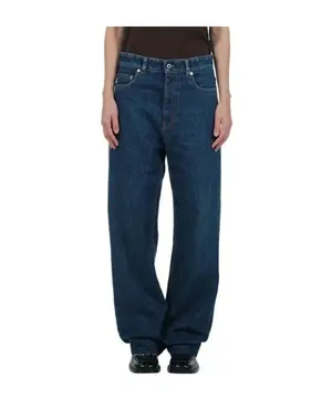 MIU MIU Miu Miu Logo-Embroidered Denim Jeans