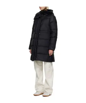 Canada Goose Montgomery Down Coat With Tonal Label - Black