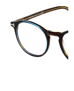 TOM FORD Round Frame Glasses - Black