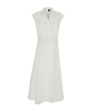 A.p.c. V-neck Sleeveless Button-up Dress - White