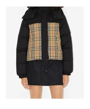 Burberry Checked Down Coat
