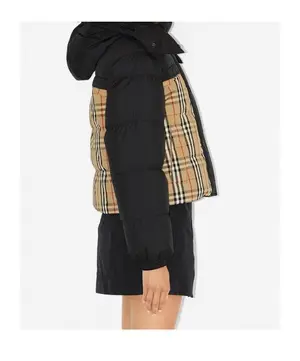 Burberry Checked Down Coat