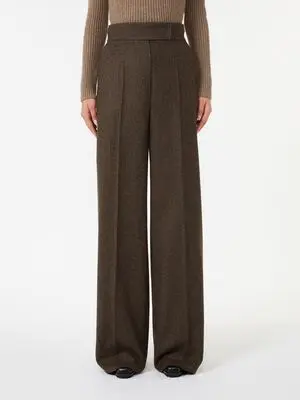 Max Mara Billy Pleated Wide-leg Trousers
