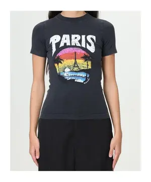 Balenciaga Graphic Printed Crewneck T-shirt