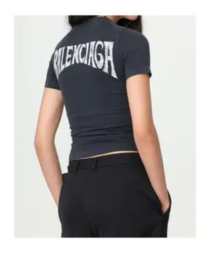 Balenciaga Graphic Printed Crewneck T-shirt