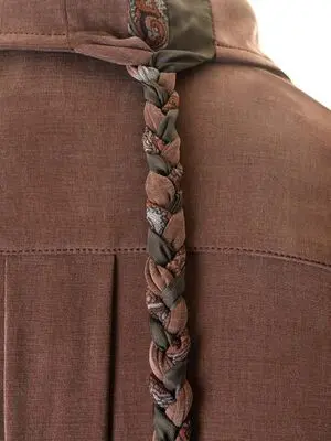 MAGLIANO Braided-strap Detailed Spread Collared Shirt