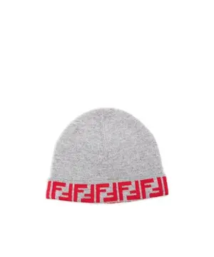Fendi Zucca Pattern Beanie - Gray