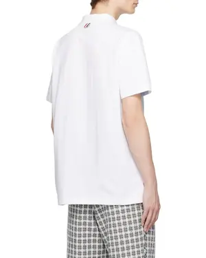 Thom Browne Trompe L' Oeil Logo Patch Polo Shirt