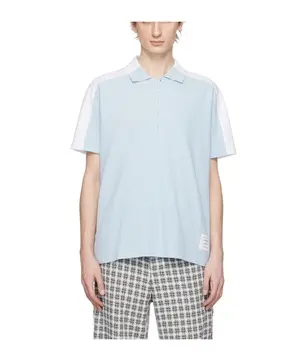 Thom Browne Trompe L' Oeil Logo Patch Polo Shirt