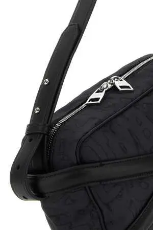 Alexander McQueen Logo Print Camera Bag - Black