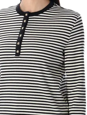 ANINE BING Long Sleeve Crew Neck T-shirt