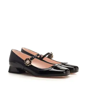 ROGER VIVIER Très Vivier Mary Jane Ballerinas