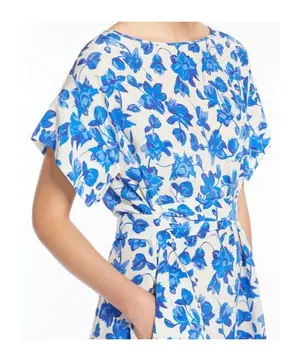 Max Mara Crêpe De Chine Printed Dress