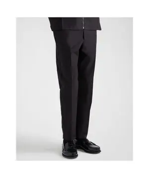 Prada Logo Detailed Tailored Trousers