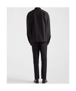 Prada Logo Detailed Tailored Trousers