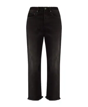 TOTEME High-rise Straight-leg Jeans - Black
