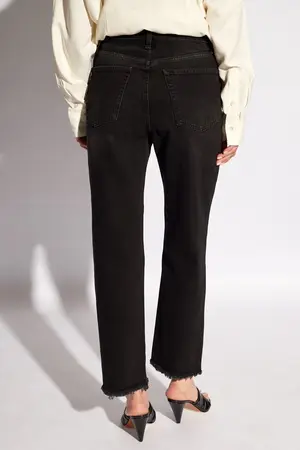 TOTEME High-rise Straight-leg Jeans - Black