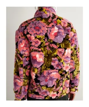 Dries Van Noten Shearling Jacquard Jacket