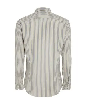 SALVATORE PICCOLO Striped Long-sleeved Shirt