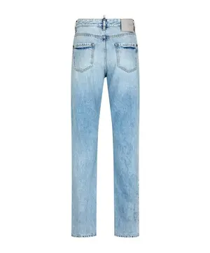 Dsquared2 Distressed Light Wash Jeans