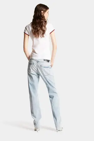 Dsquared2 Distressed Light Wash Jeans