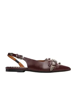Toga Metal Belt Flats