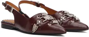 Toga Metal Belt Flats