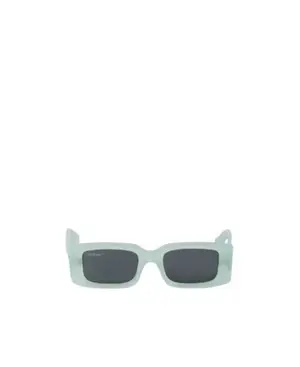 Off-White Arthur Rectangular Frame Sunglasses - Gray