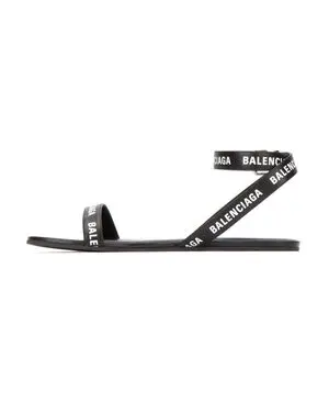 Balenciaga Letter Printed Flat Sandals