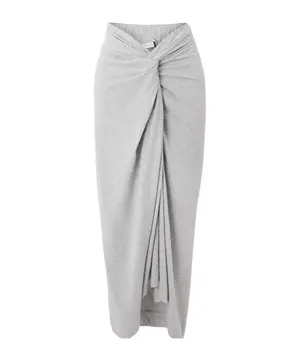 Dries Van Noten Twisted Front Mid-length Dress - Light Gray