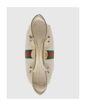 Gucci Ophidia Logo Plaque Tote Bag - White