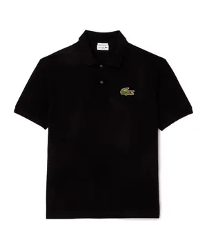Lacoste Relaxed Fit Pique Polo Shirt - Black