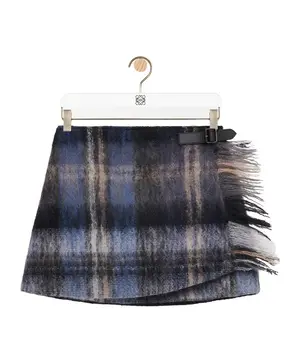 LOEWE Loewe Checked Skirt