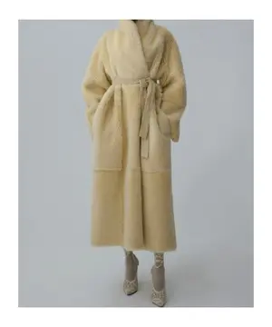 Magda Butrym Belted Leather Coat