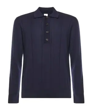 Eleventy Buttoned Knitwear With Long Sleeves - Black