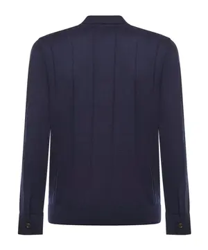 Eleventy Buttoned Knitwear With Long Sleeves - Black
