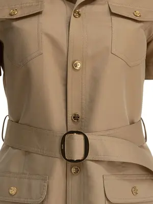 Celine Short Sleeve Belted Dress