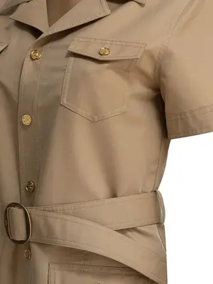 Celine Short Sleeve Belted Dress