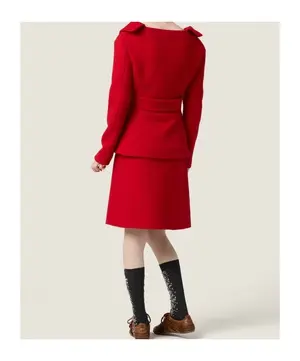 Miu Miu Zip-up Midi Skirt