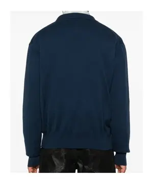 VIVIENNE WESTWOOD Orb-embroidered V-neck Cardigan - Black