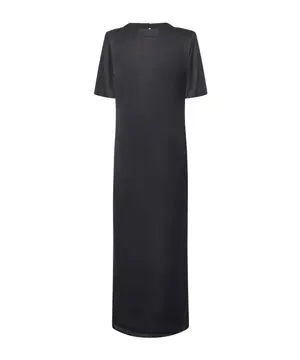 NINE MINUTES Sateen Half-sleeve Dress