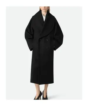 Bottega Veneta Double Breasted Felt Coat