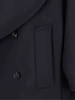 Bottega Veneta Double Breasted Felt Coat