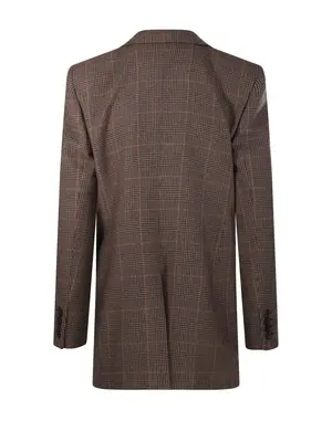 Saint Laurent Tailored Checkered Blazer
