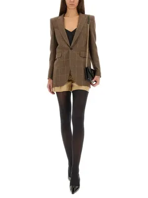 Saint Laurent Tailored Checkered Blazer