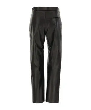 Alberta Ferretti Straight-leg Leather Trousers