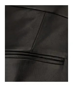 Alberta Ferretti Straight-leg Leather Trousers