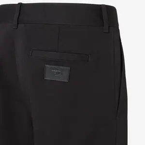 Fendi Gabardine Tailored Trousers - Black